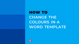 How to change the colours in a Word template