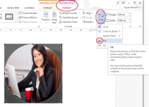 How to fill a shape with a picture in Word