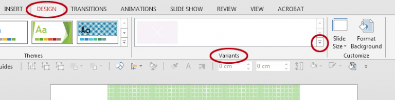How to change the colours in a PowerPoint template